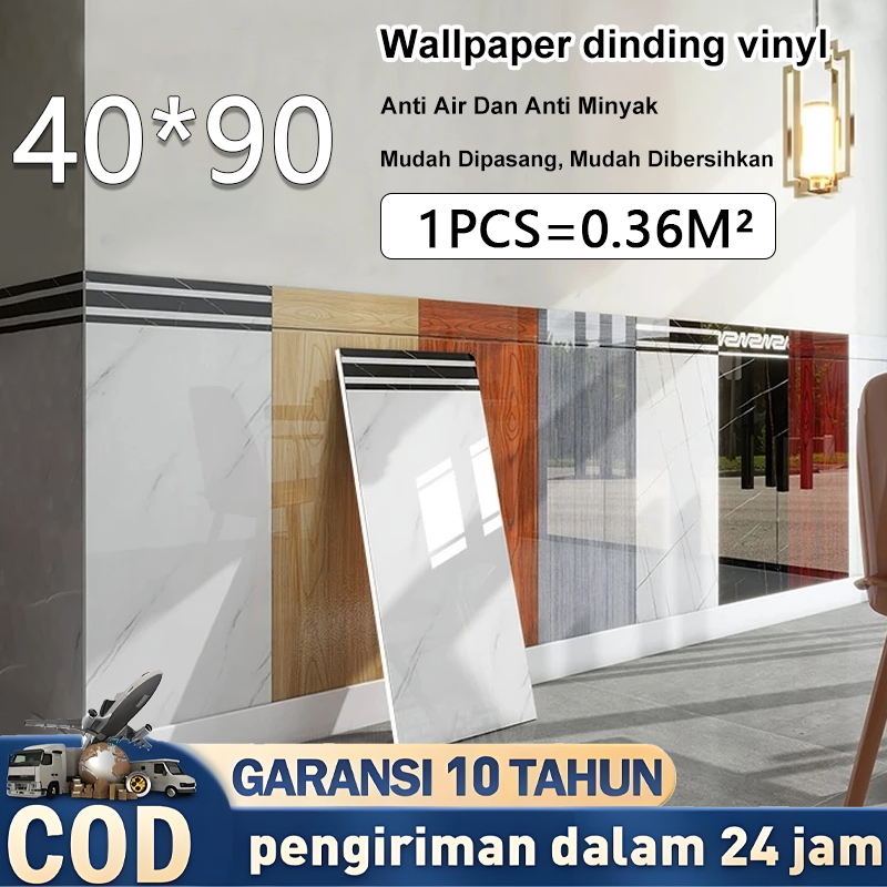 Jual 40x90 cm Wallpaper dinding VINYL Marble / Lantai Vinyl Marbel ...