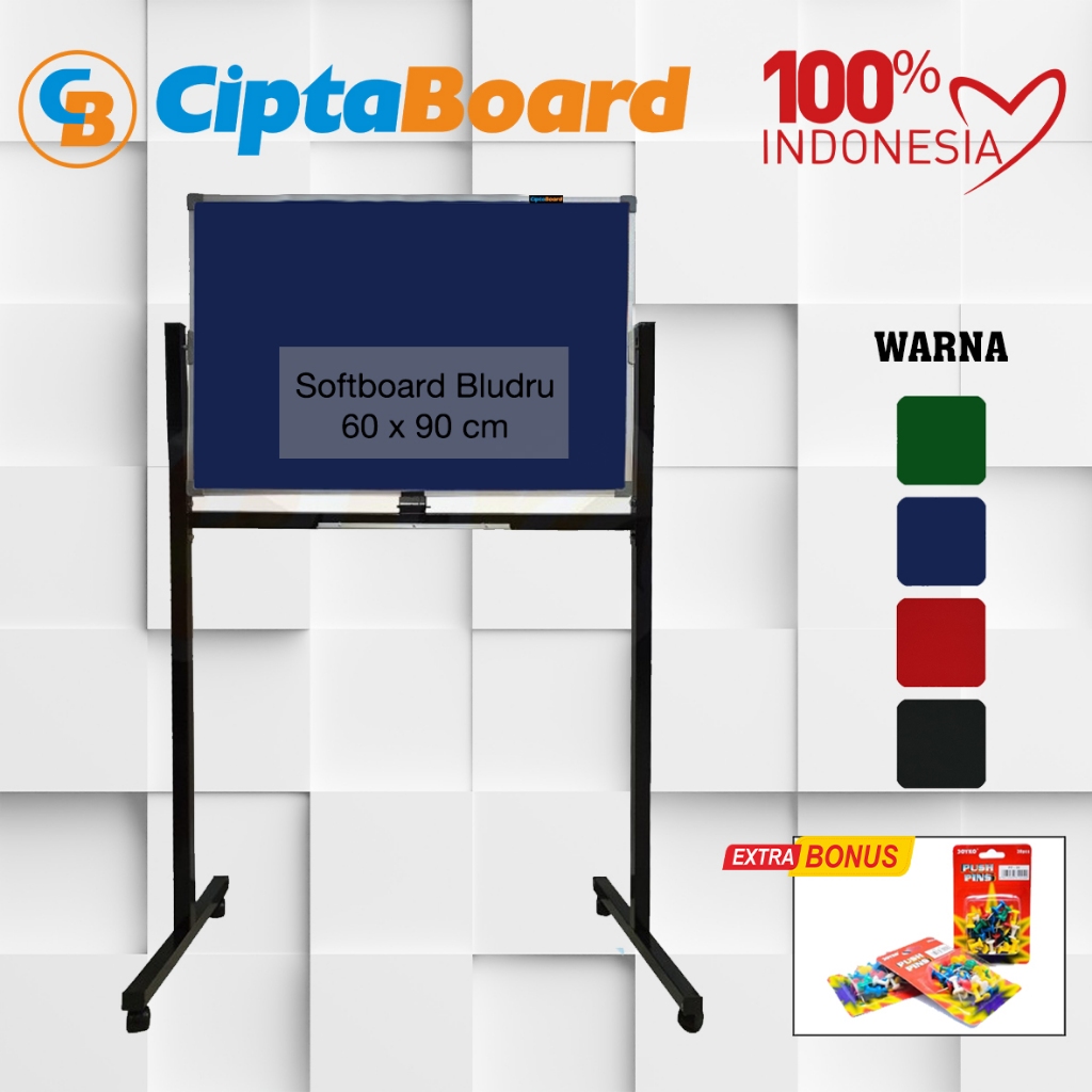 Jual Softboard / Cork Pin Board / Papan Mading Stand Cipta / Blurdru 60 ...