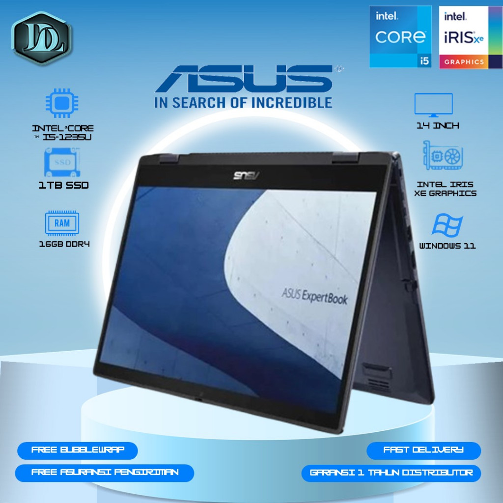 Jual Asus Expertbook Flip B3402FBA INTEL I5 1235U 16GB 1TB 14.0 FHD ...