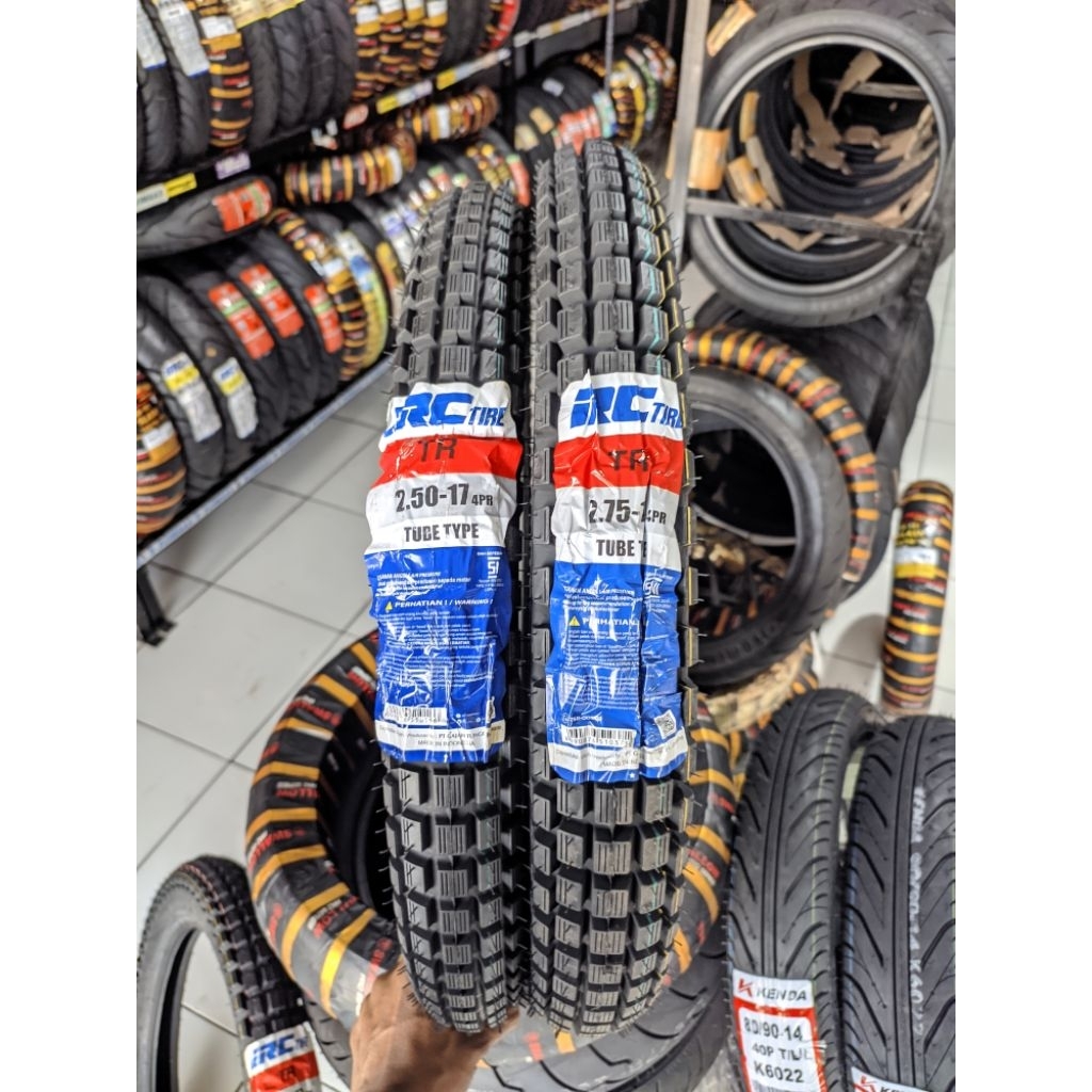 Jual [BISA COD] BAN IRC TR TRAIL 250-17 275-17 BUKAN TUBLESS HARGA ...