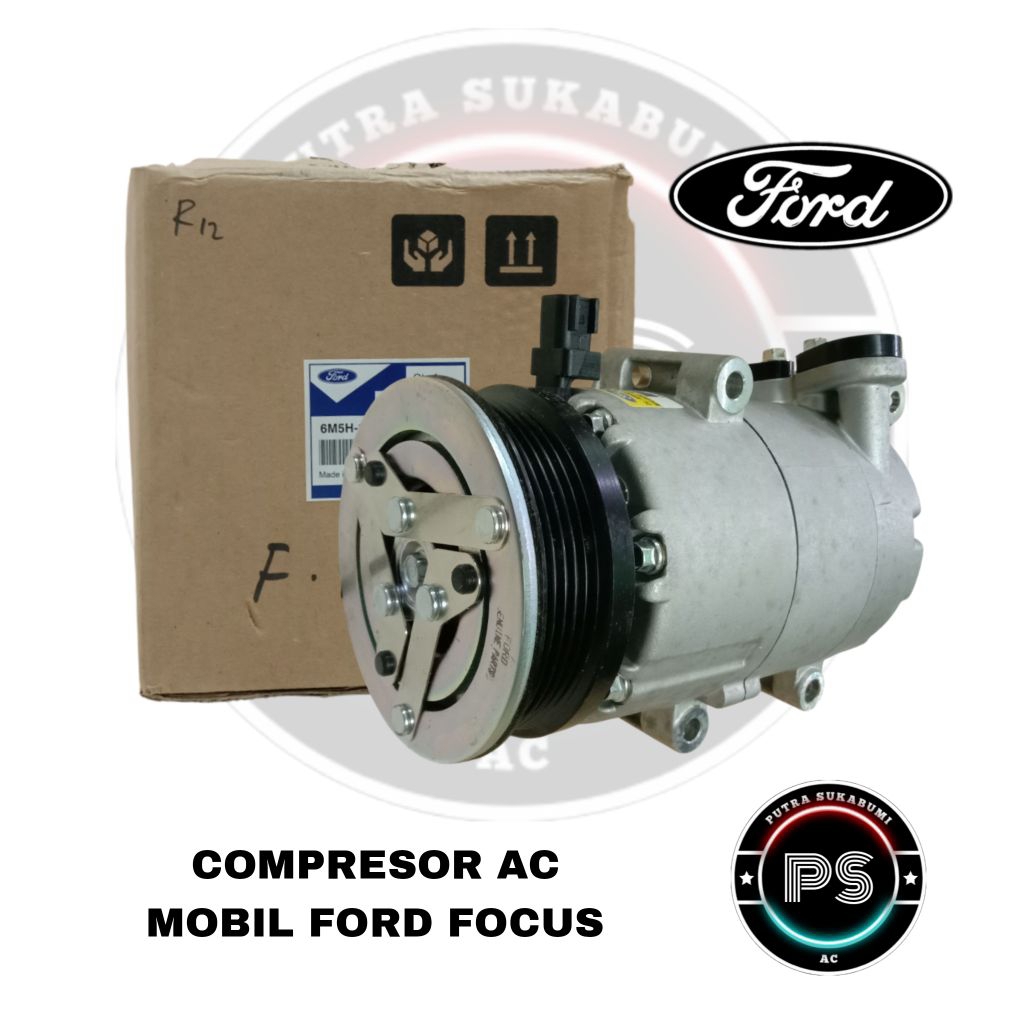 Jual COMPRESOR KOMPRESOR PULLY SET AC MOBIL FORD FOCUS 5PK R12 KAKI ...