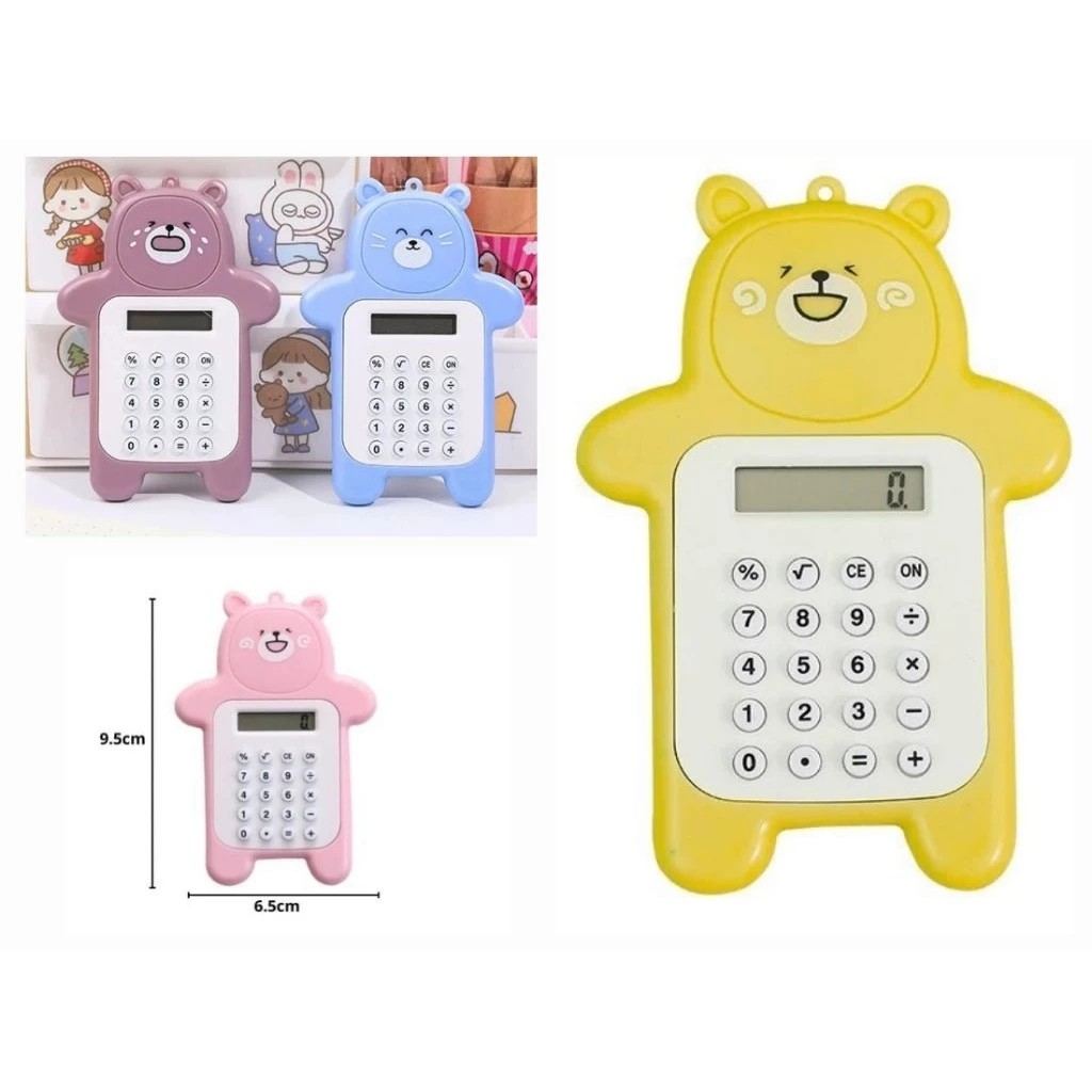 Jual [ATK-MURAH] TERMURAH Calculator Mini Portable Motif Bear Lucu ...