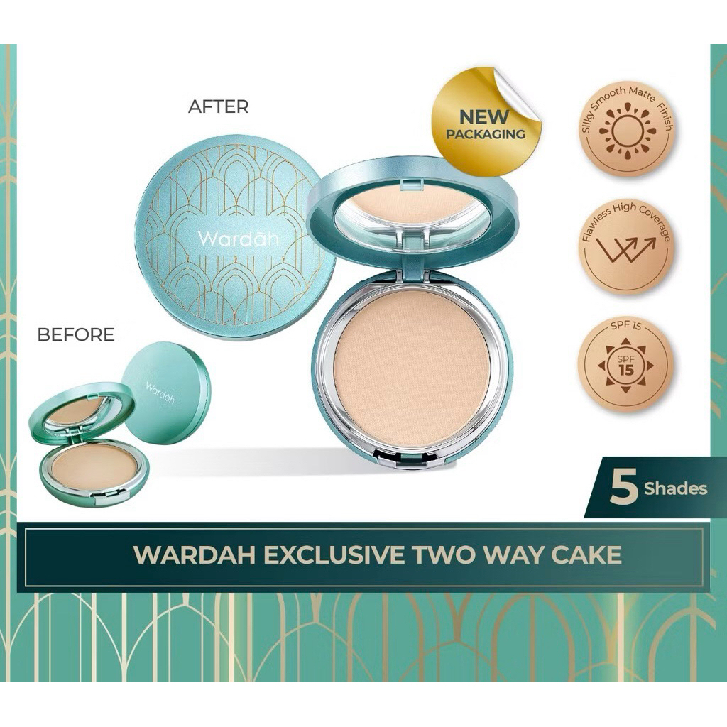 Jual WARDAH Exclusive Two Way Cake 12gr | Shopee Indonesia
