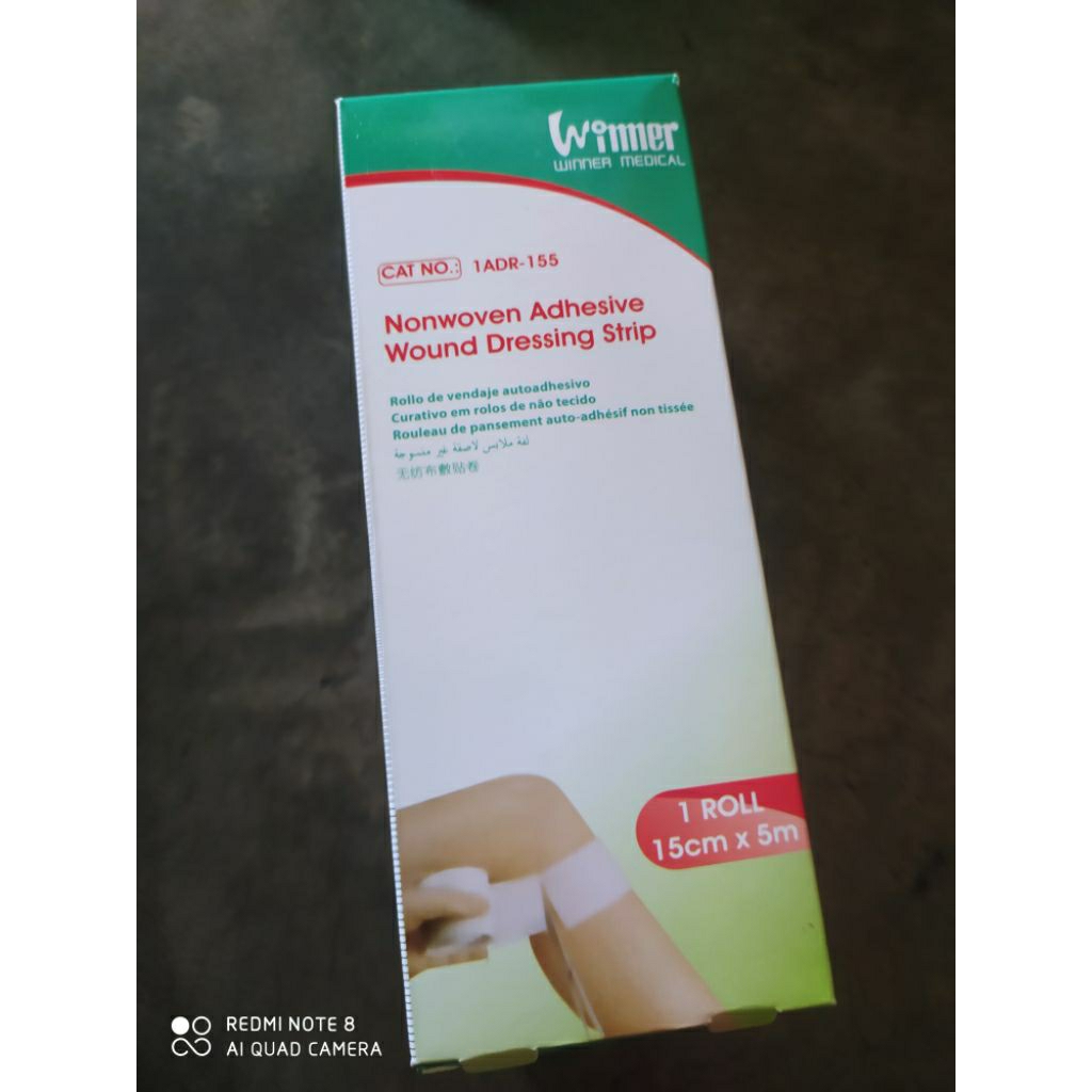 Jual Nonwoven Adhesive Wound Dressing Strip 15cm X 5m | Shopee Indonesia