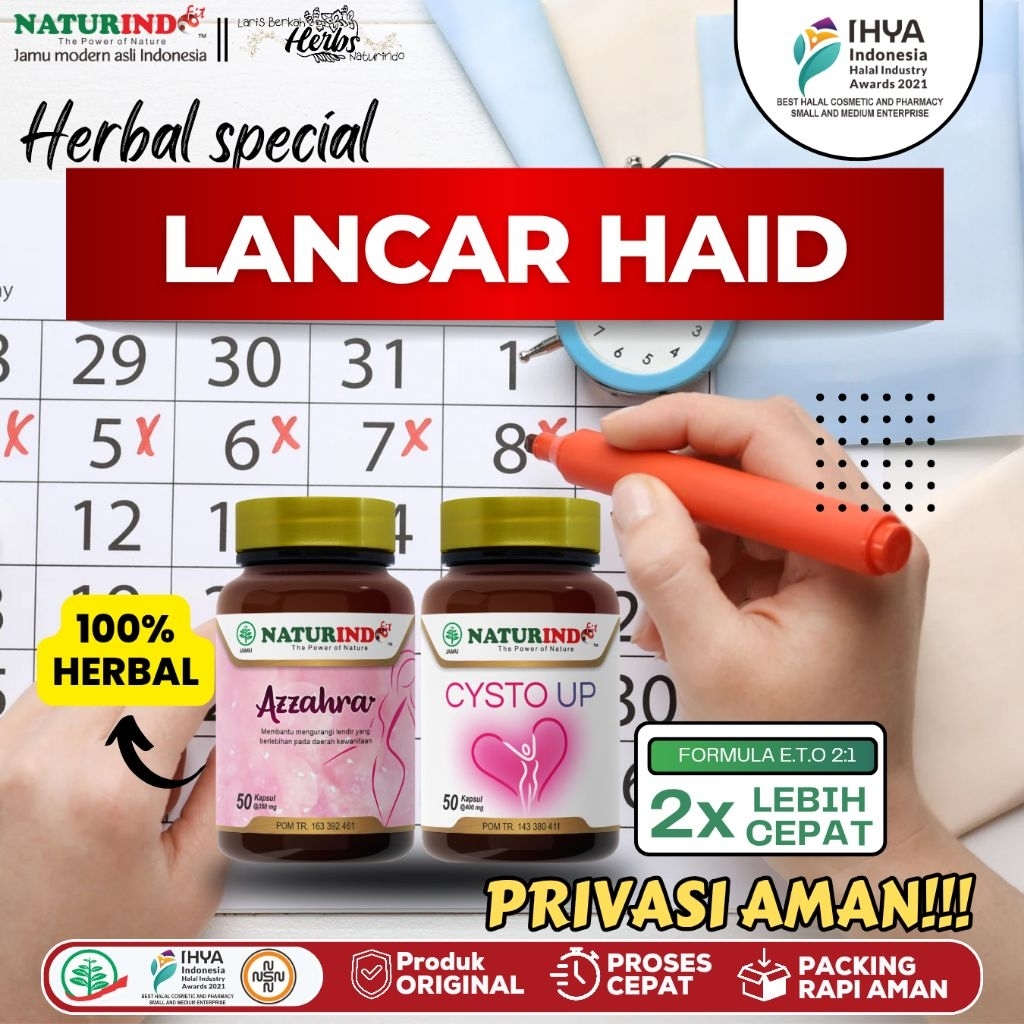 Jual Obat Pelancar Telat Haid 1 2 3 Bulan Terlambat Datang Bulan ...