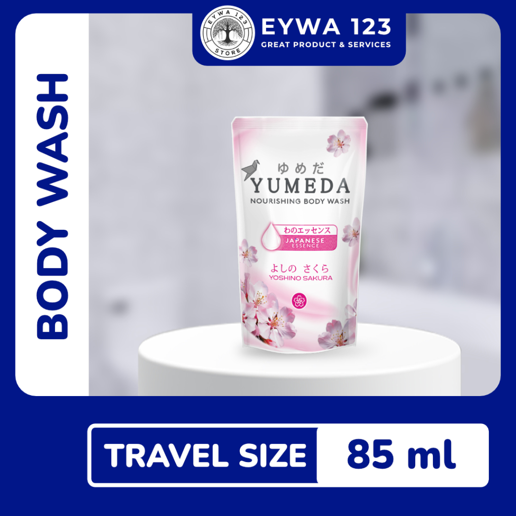 Jual YUMEDA Nourishing Body Wash Yoshino Sakura Sachet 85mL | Shopee Indonesia