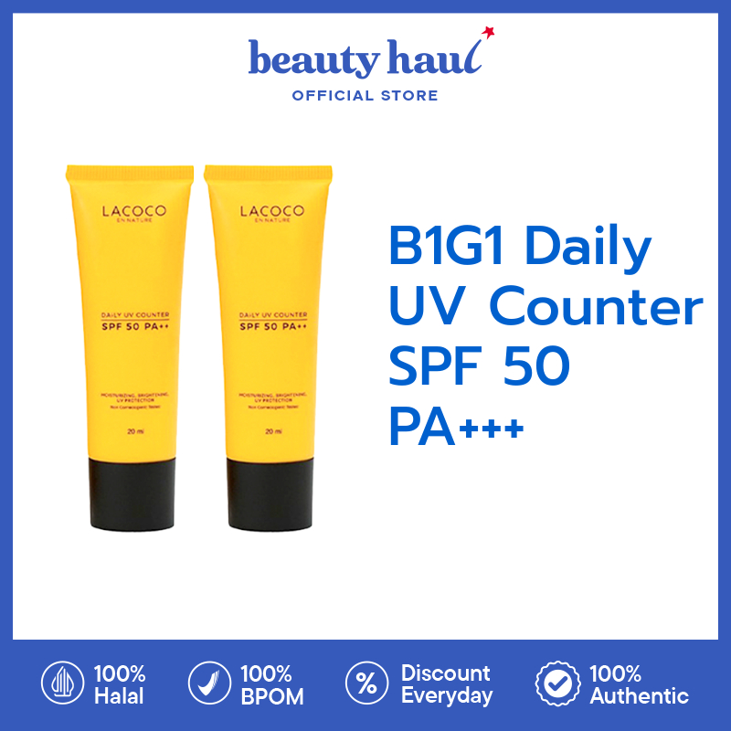 Jual LACOCO B1G1 Daily UV Counter SPF 50 PA+++ (20 ml) | Shopee Indonesia