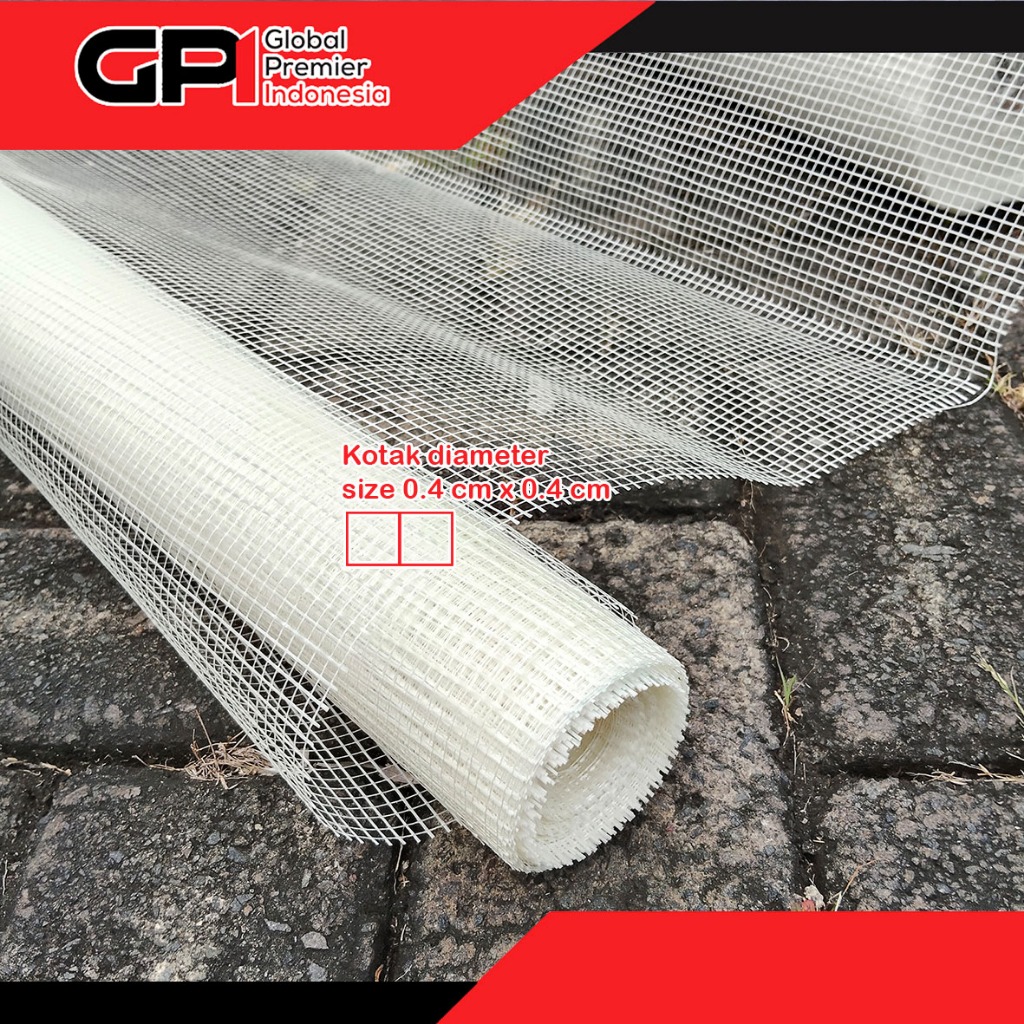 Jual Fiberglass Mesh Waterproofing Jaring Net Polyester Roll Panjang ...