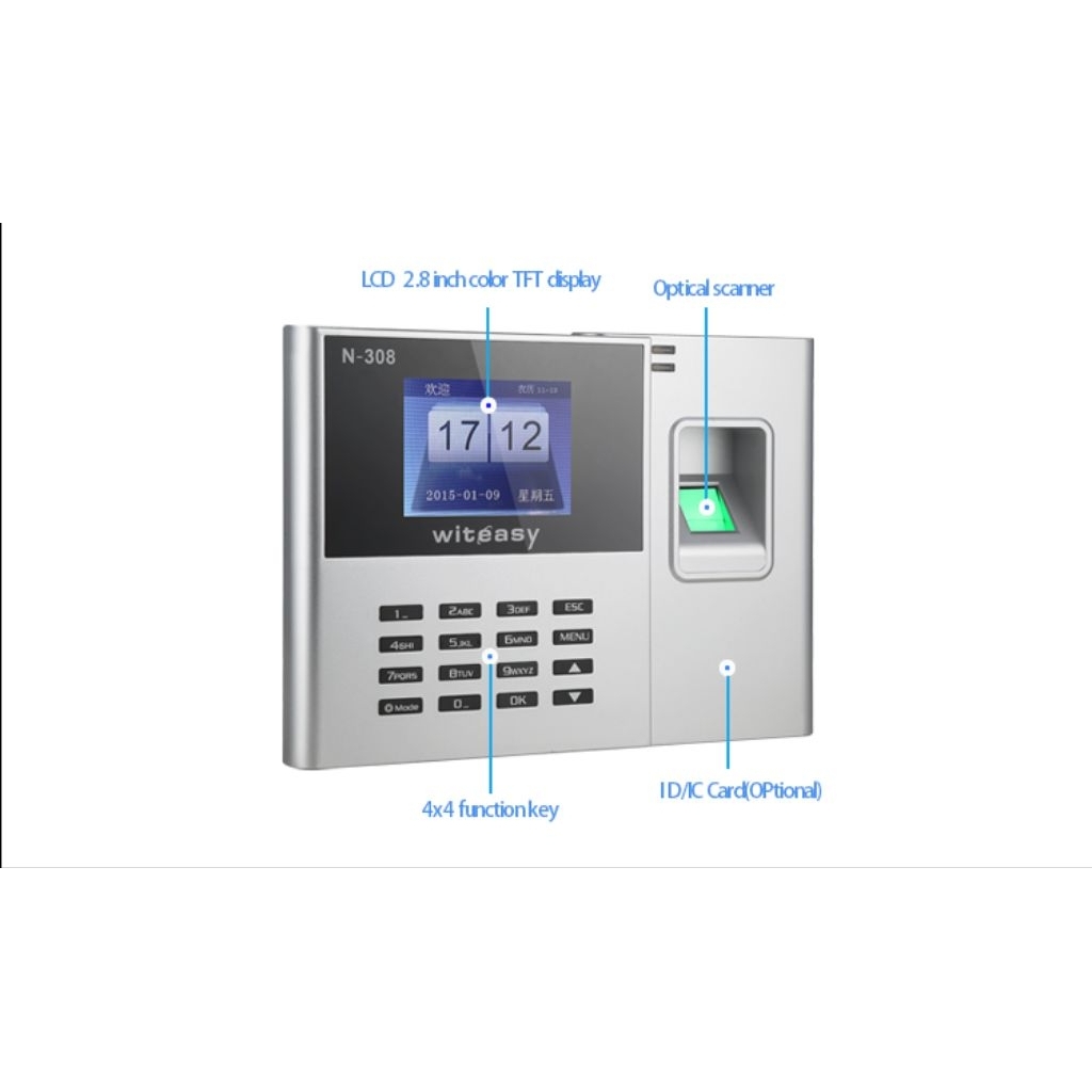 Jual Mesin Absensi Fingerprint RFID Access Control Support include ...