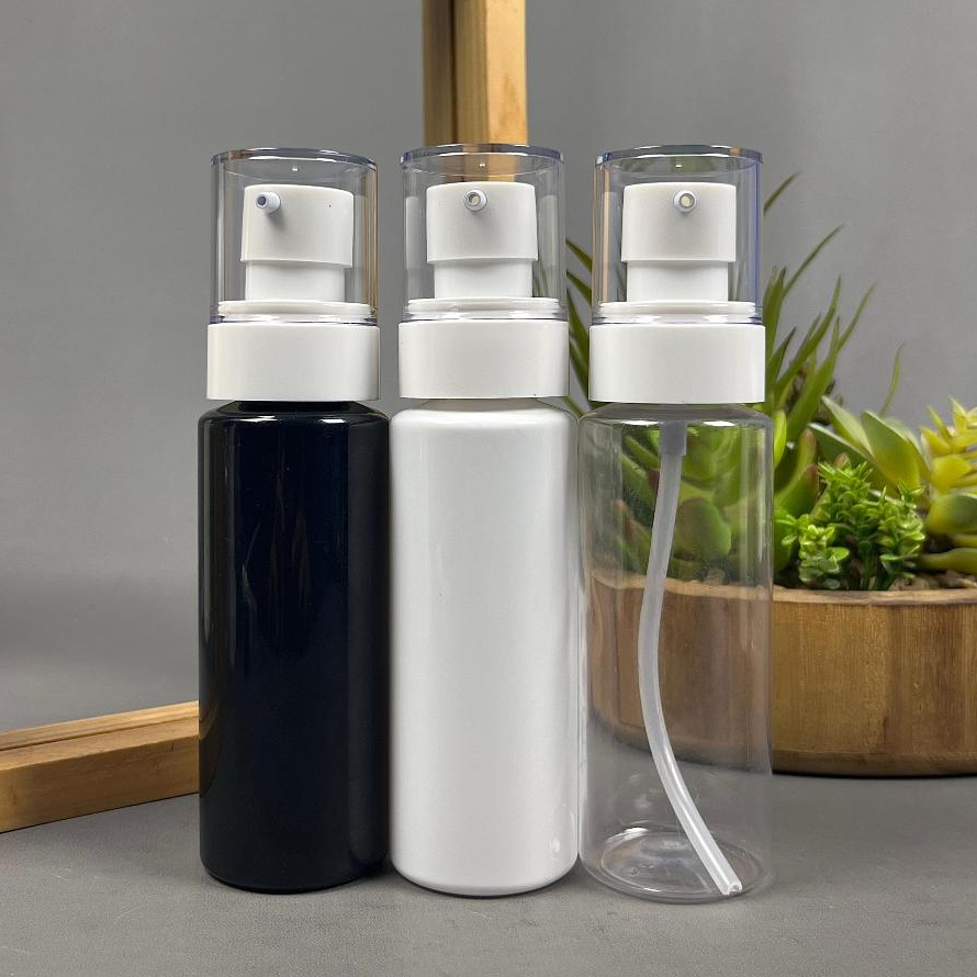 Jual Botol Treatment Pump 100 Ml / Botol Pet 100 Ml RF - Tutup Treatment Pump Big Putih Fullcap ...