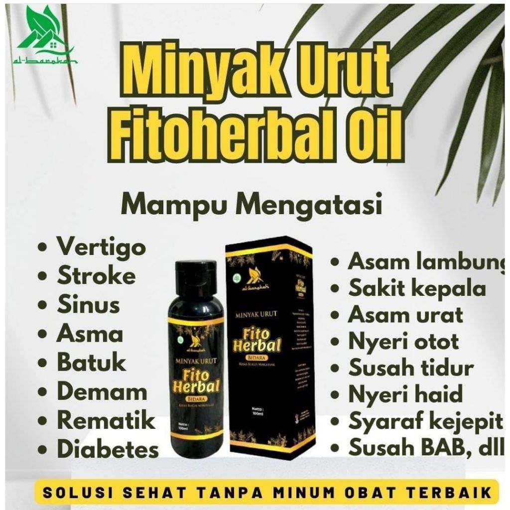 Jual Minyak Urut Fito Herbal | Obat Pegal Linu, Nyeri Otot, Encok ...
