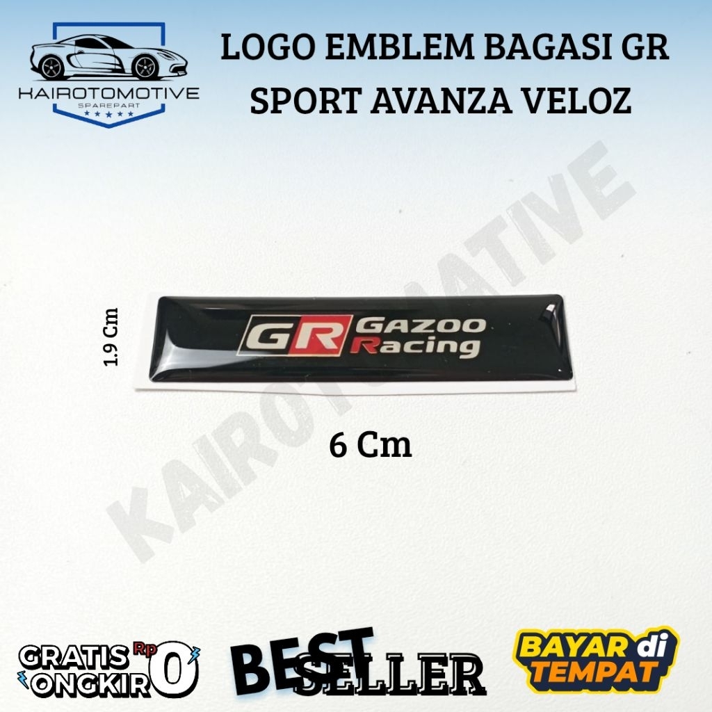 Jual Logo Emblem Bagasi GR Sport Avanza Veloz Agya Calya Fortuner ...