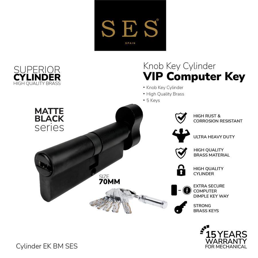 Jual SES Silinder Kunci - Cylinder SES VIP Komputer 70mm EK (Knob) BM ...