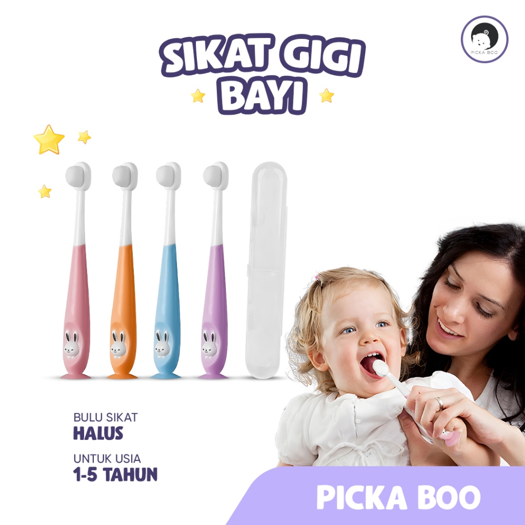 Jual PICKA BOO Sikat Gigi Anak Bayi Karakter Sikat Gigi Bulu Halus Anak ...