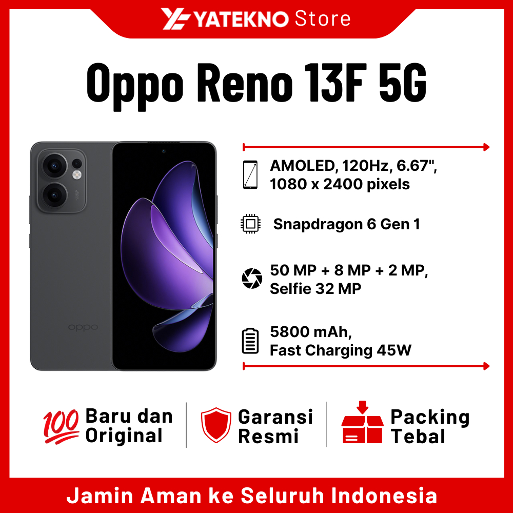 Jual (ORIGINAL) Oppo Reno 13F 5G 12/256GB GARANSI RESMI ~ NEW | Shopee ...