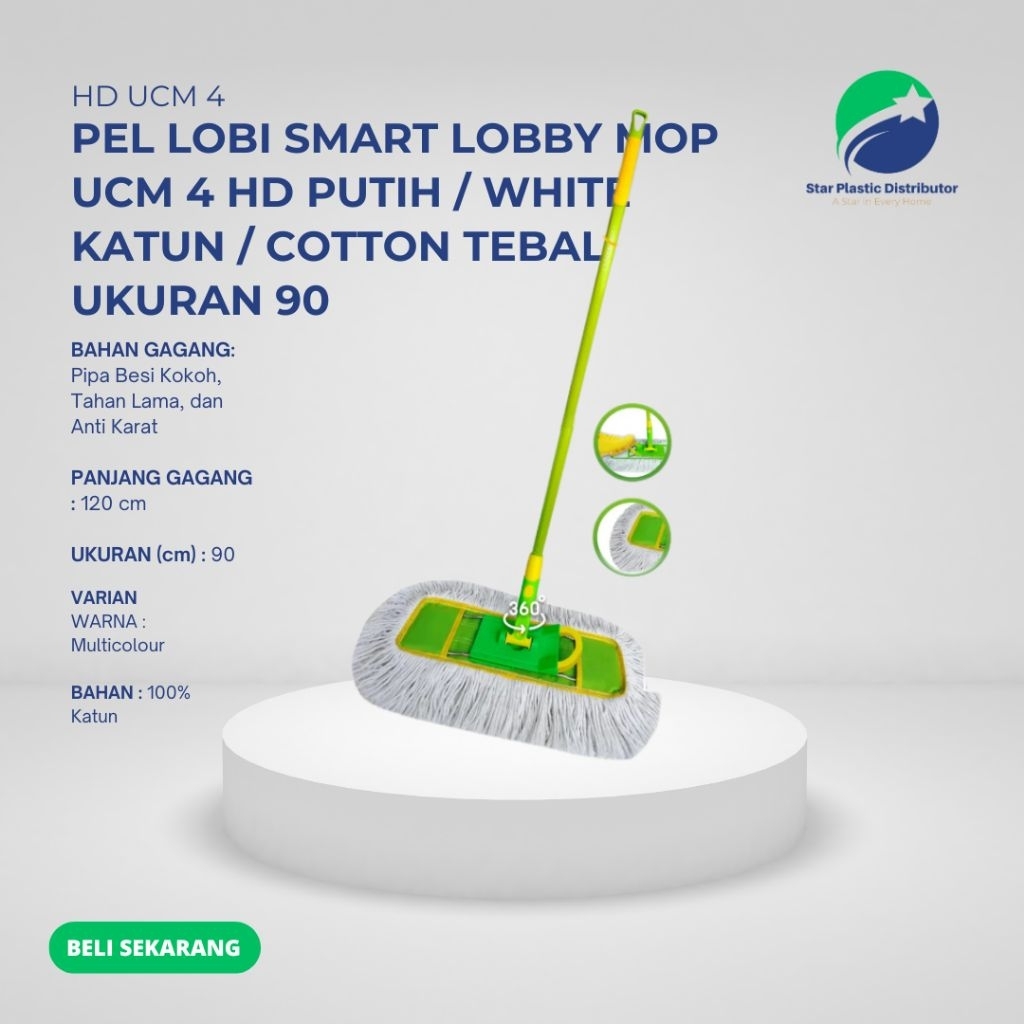 Jual Pel Lobi Smart Lobby Mop UCM 4 HD Putih / White Katun / Cotton ...