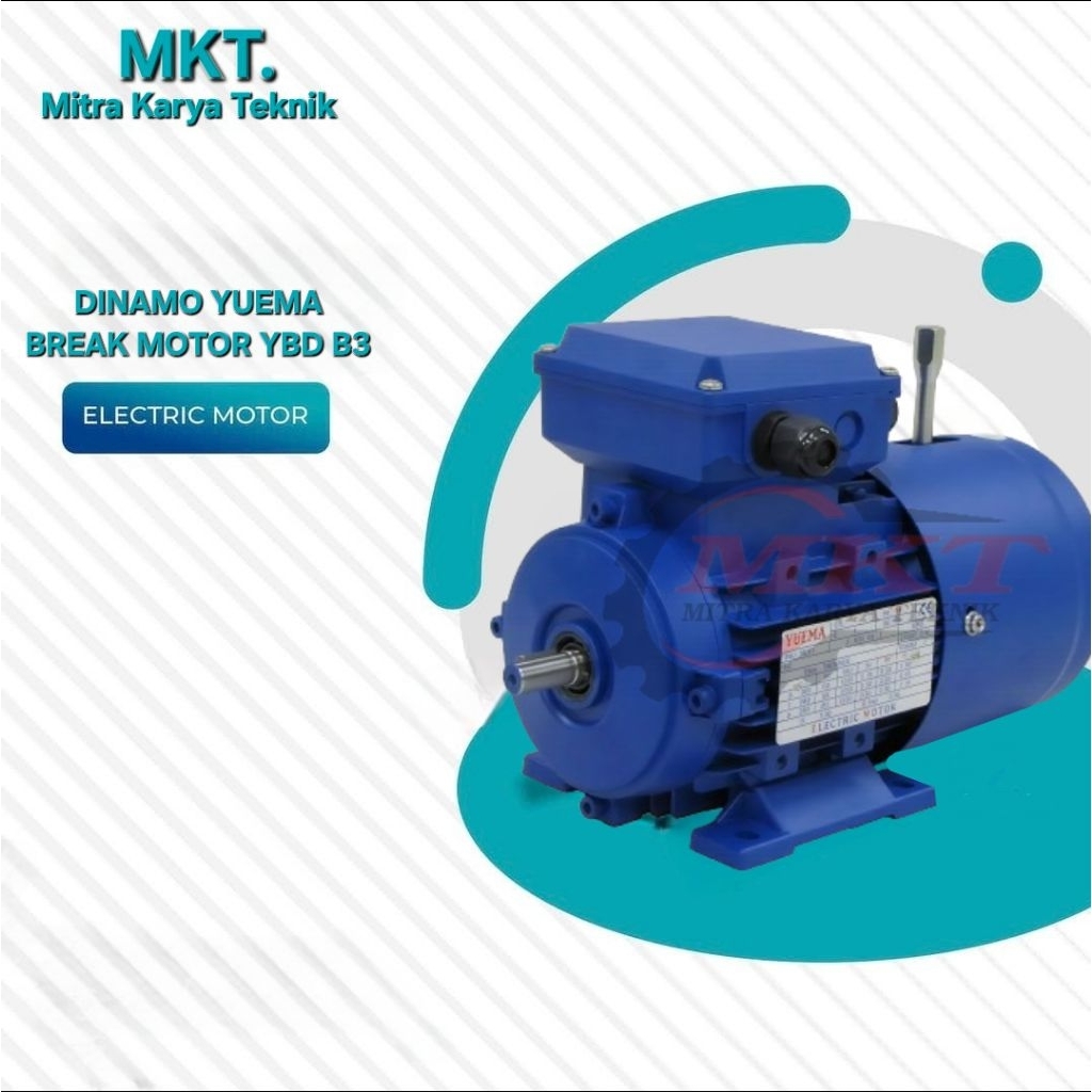 Jual BREAK MOTOR YBD POWER 15KW 20HP 4POLE 1500 RPM MODEL FOOT YUEMA ...