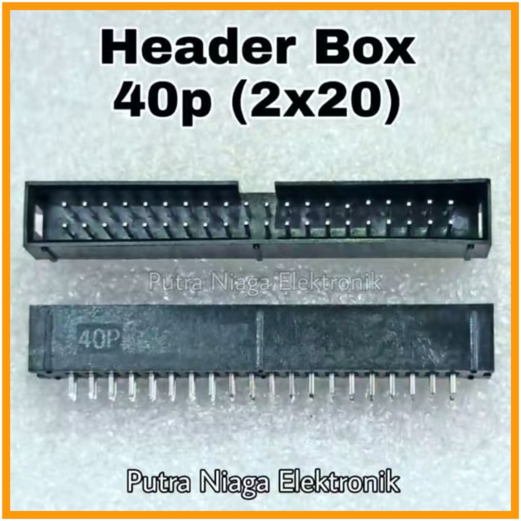 Jual Header Box DC3-40p IDC Male 40p Lurus Socket JTAG DC3 40pin (2x20) Soket PCB 40 Pin ...