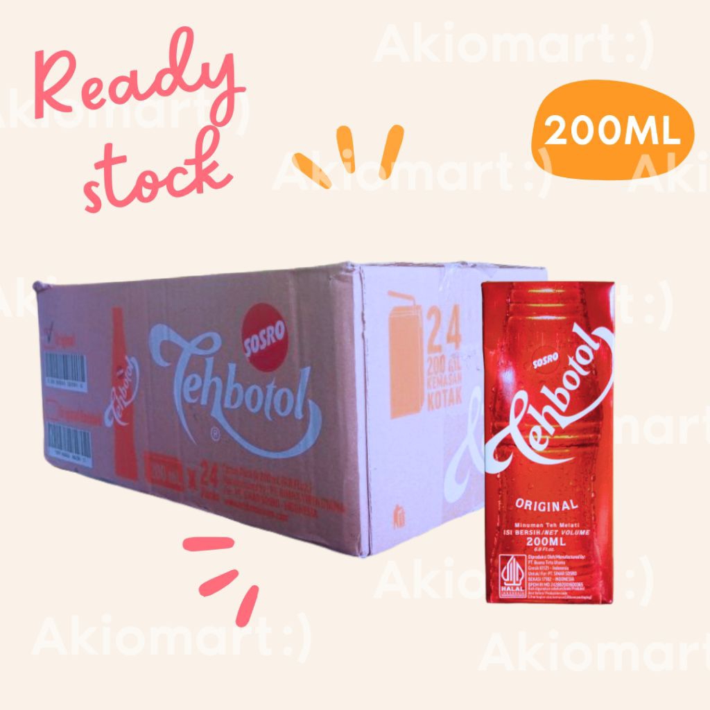 Jual Teh Botol Sosro Kotak 200ml Teh Kotak 200ml | Shopee Indonesia