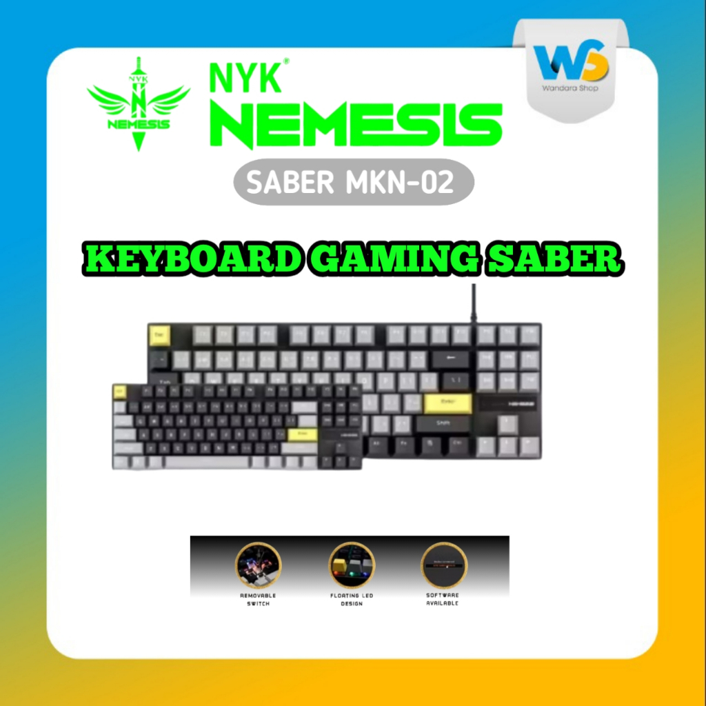 Jual NYK Nemesis SABER MKN-02 Keyboard Mechanical Removable TKL - NYK ...
