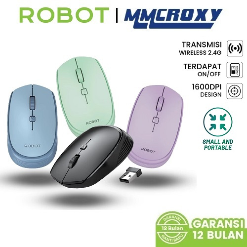 Jual Robot M205 Mouse Wireless Optical 2.4Ghz 1600DPI | Shopee Indonesia