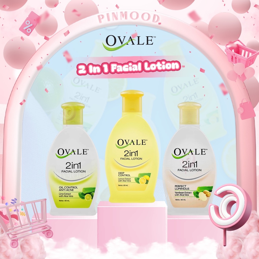 Jual OVALE - 2 IN 1 FACIAL LOTION ( 60 ml ) - Pembersih Wajah Perfect ...