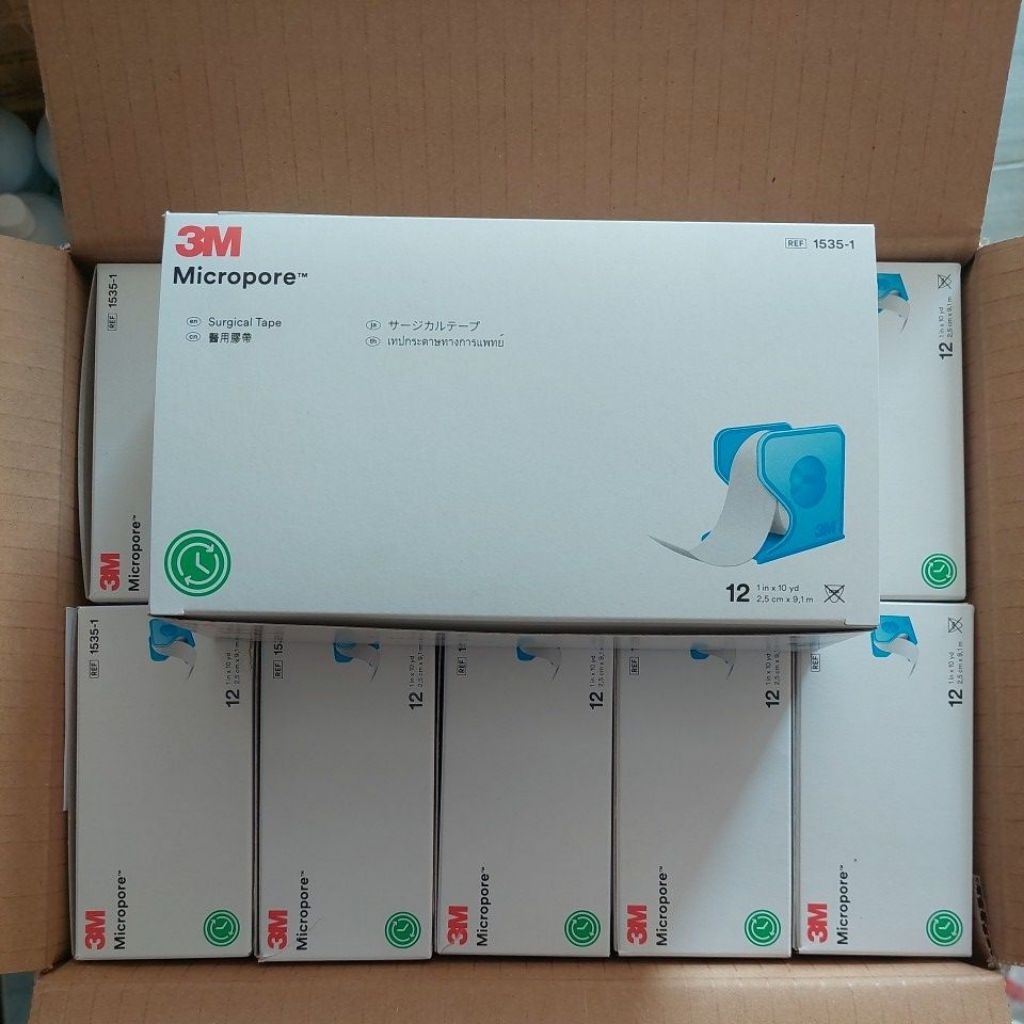 Jual Micropore 1 in 3m 1box 12 pcs (BOX) | Shopee Indonesia