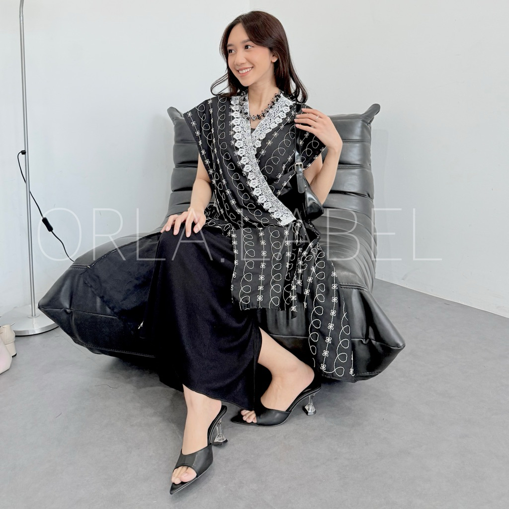 Jual ORLA LABEL Arumi Bordir Outer Readystock | brokat vest | outer kekinian | vest kondangan ...