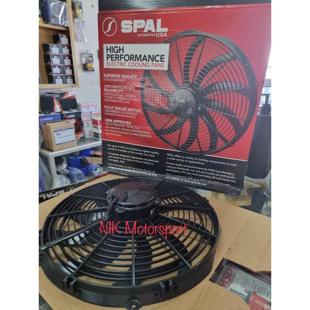 Jual SPAL Electric Fan 12" Pusher, High Performance 1380 CFM 10 Curved ...