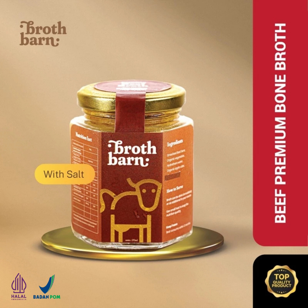 Jual Broth Barn - Premium Beef Bone Broth Saripati Kaldu Sapi (Salted ...