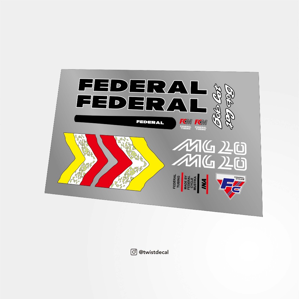Jual STIKER FEDERAL BOBCAT MG 20 | Shopee Indonesia