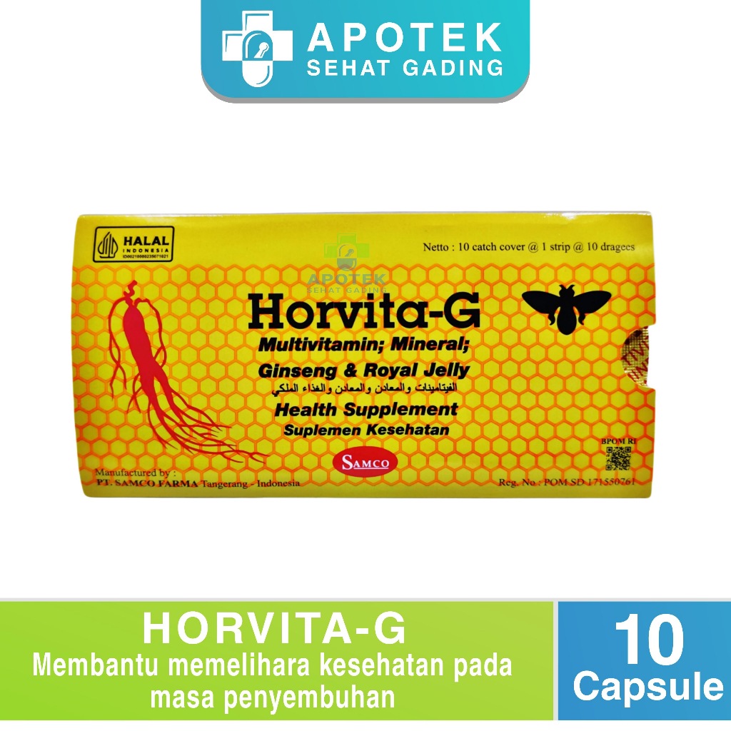 Jual Samco Horvita-G Strip 10 Kapsul | Multivitamin dan Mineral ...