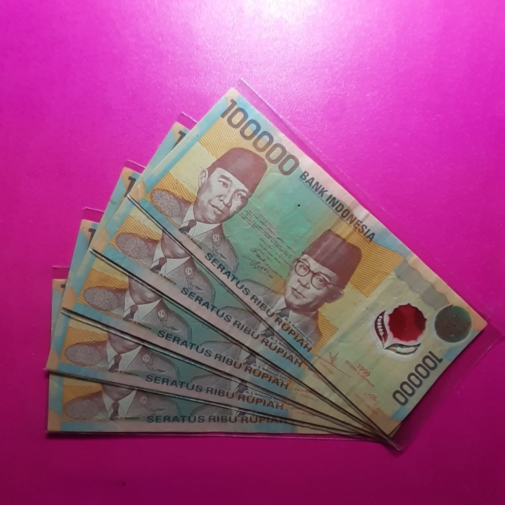 Jual uang kuno 100000 rupiah polymer tahun 1999 | Shopee Indonesia