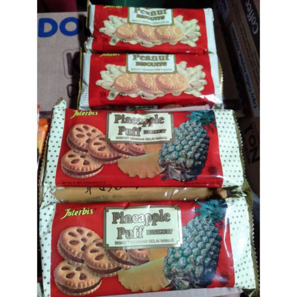 Jual Interbis Biskuit Selai Kacang&Nanas | Shopee Indonesia