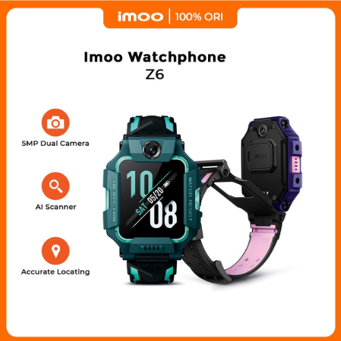Jual 【imoo 100% Original】imoo Watch Phone Z6 Front & Rear Dual Camera ...