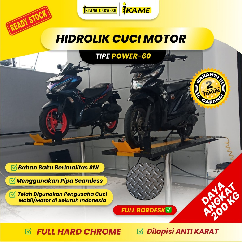 Jual Hidrolik Cuci Motor IKAME Power 60 – Hidrolik Pertama di Indonesia ...