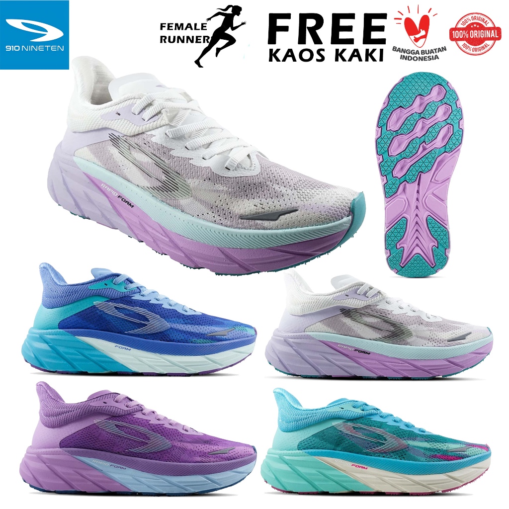 Jual Sepatu Lari Running Wanita 910 Nineten Fuuto Revenge Original ...
