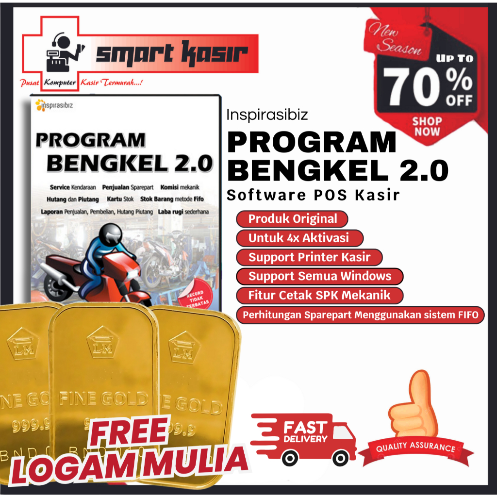 Jual Program Bengkel | Program Bengkel 2.0 | Program Kasir Bengkel | Software Bengkel | Software ...