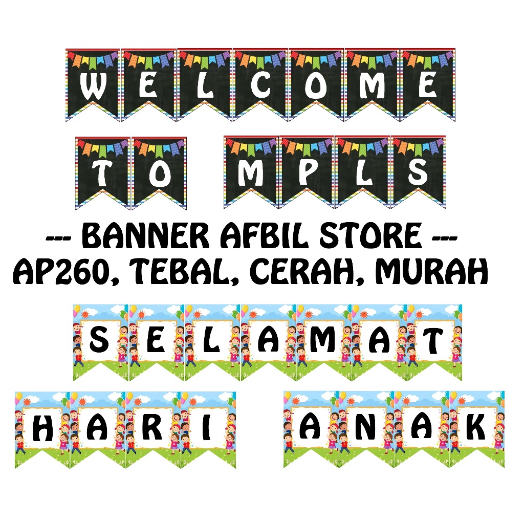 Jual Banner Welcome MPLS 2025 Selamat Hari Anak / Dekorasi Hiasan Kelas ...