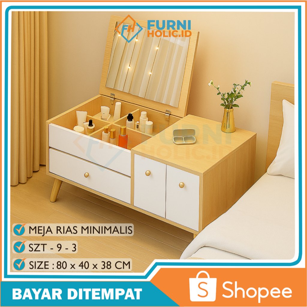 Jual FURNIHOLIC Meja Rias / Meja Rias Minimalis / Meja Make Up / Meja ...