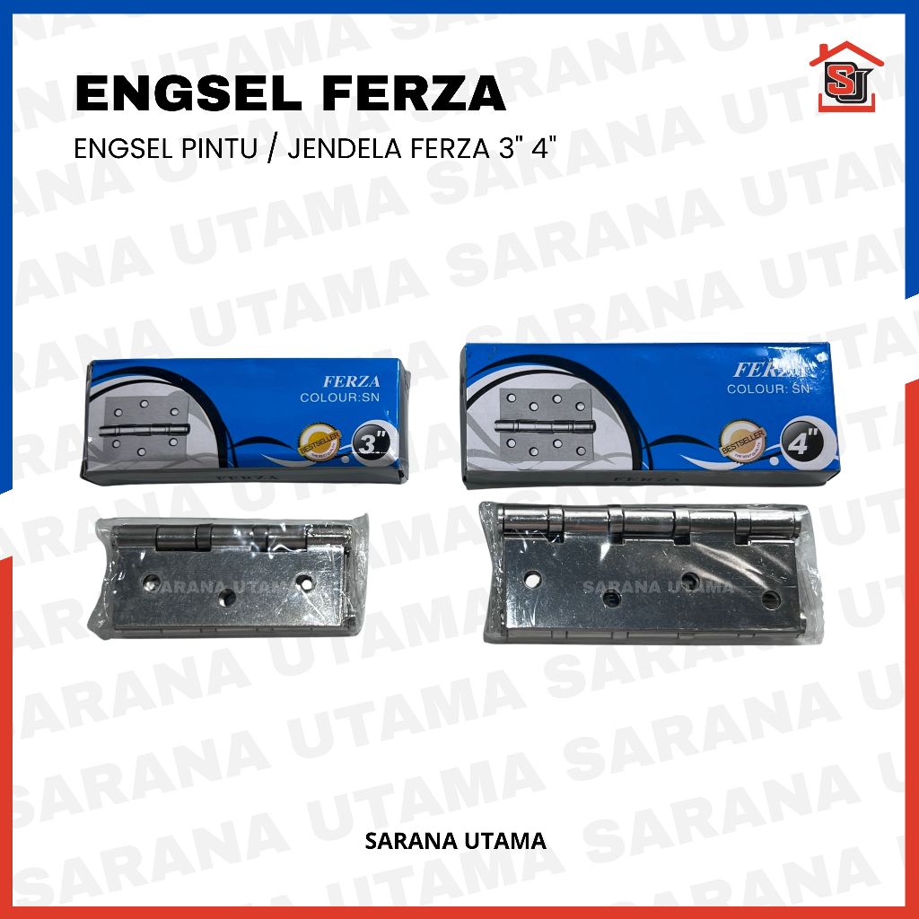 Jual Ferza Engsel Pintu Jendela/ Engsel Tebal Bagus | Shopee Indonesia