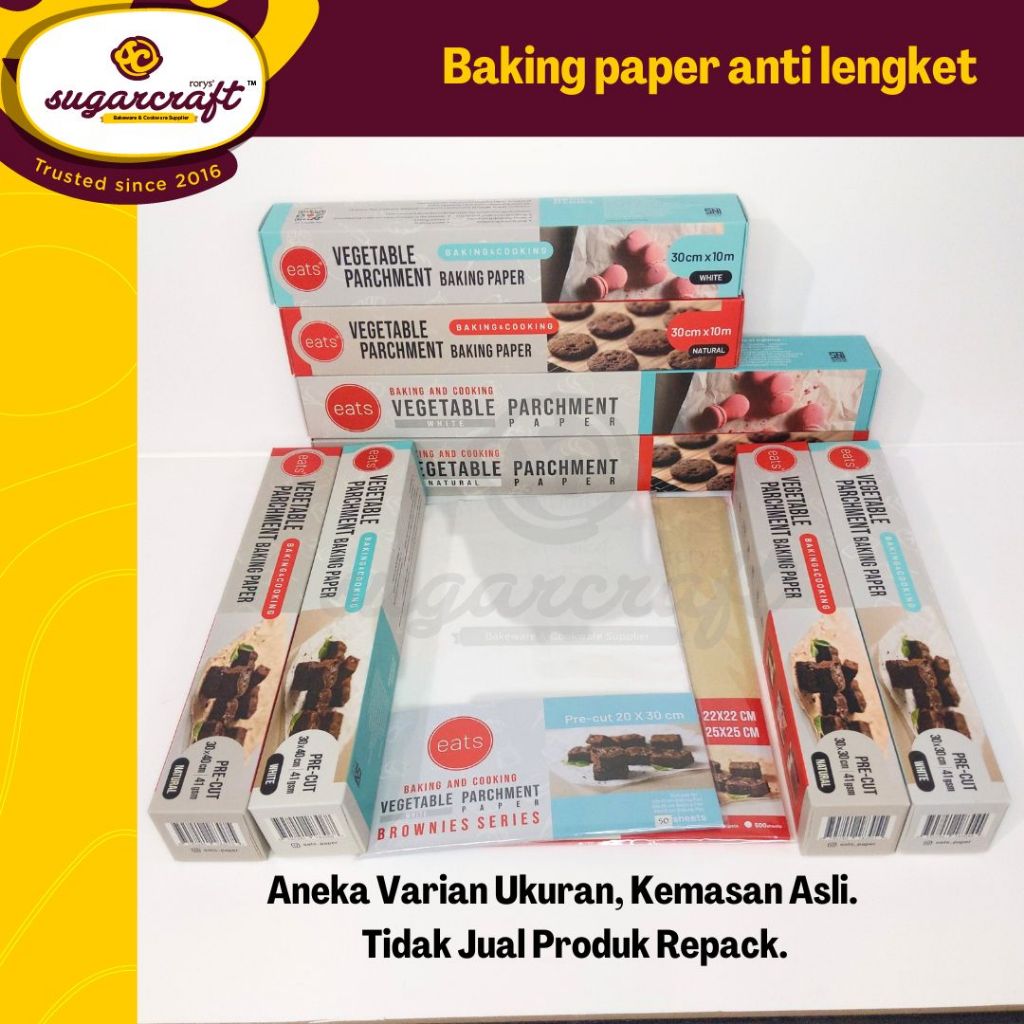 Jual Baking paper premium Eats vegetables parchment paper bentuk roll ...