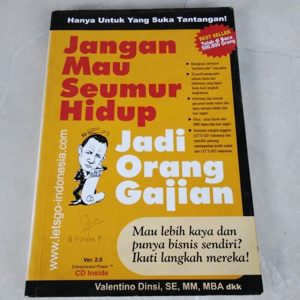 Jual Jangan Mau Seumur Hidup Jadi Orang Gajian ( ORI ) #Valentino Dinsi ...