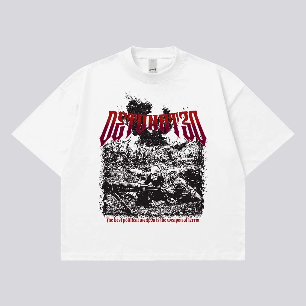 Jual Detonated Tshirt Boxy Oversized 16s Heavyweight Weapon Of Terror ...