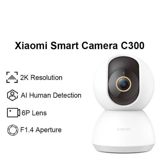 Jual Xiaomi CCTV Smart Camera C300 2K Ultra-clear HD Rotasi 360° F1.4 ...