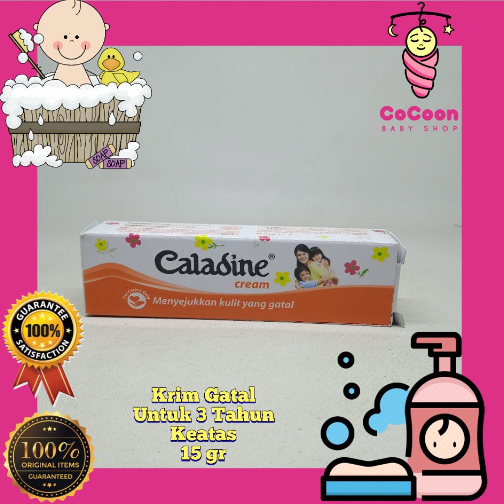 Jual Krim Gatal Kulit Merah Gatal Caladin Caladine Cream 15 gr | Shopee ...