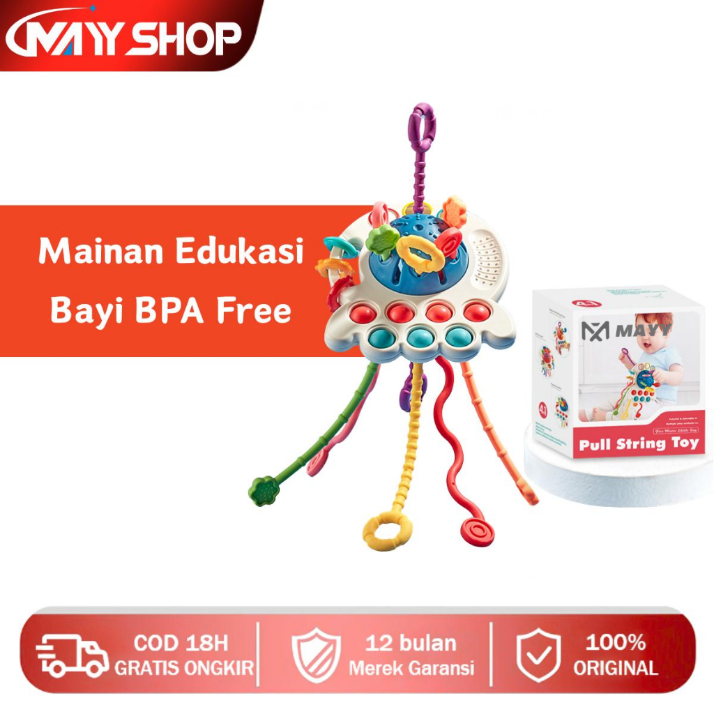 Jual Mayy official id Mainan Edukasi Bayi BPA Free Multifungsi Pop It ...