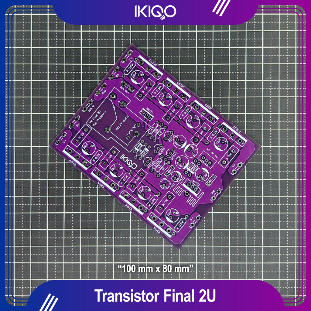 Jual PCB Transistor TR Final 4 Set 2U Plus Speaker Protector Double ...