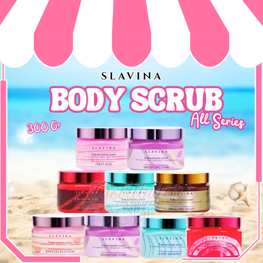 Jual SLAVINA - BODY SCRUB SERIES ( 300 g ) - Lulur Badan Organic Wangi ...