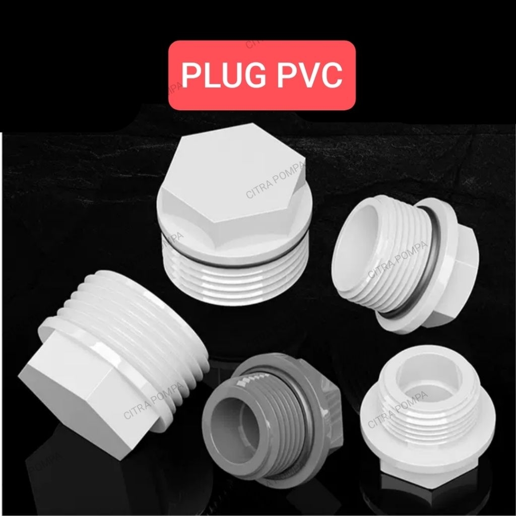 Jual PLUG PVC DRAT LUAR /TUTUP DRAT LUAR | Shopee Indonesia